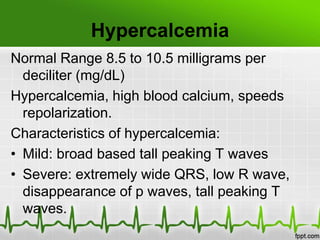 Electrolyte and metabolic ECG abnormalities | PPTX