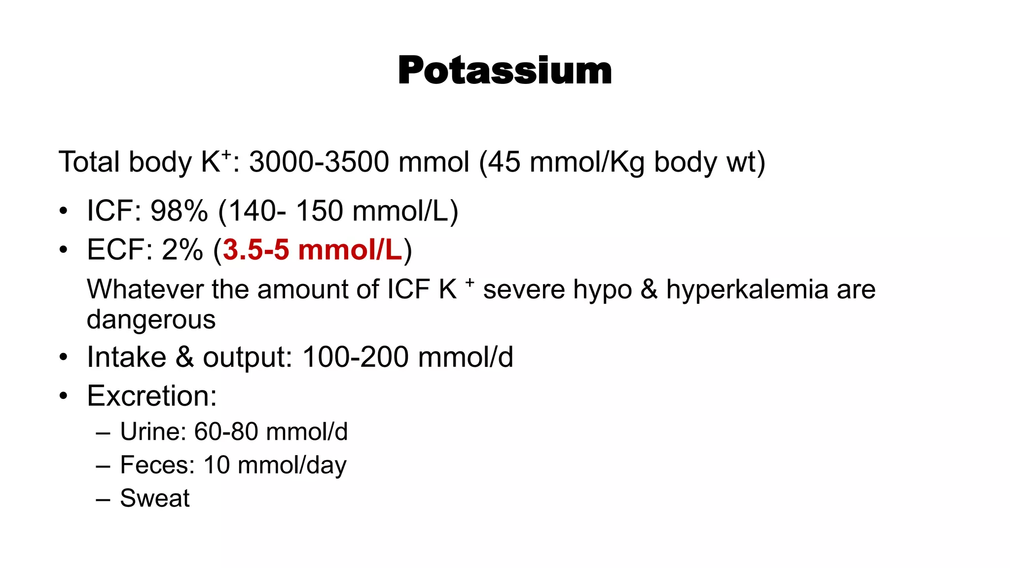 Major Electrolytes & Their Homeostasis Part-1 | PPTX