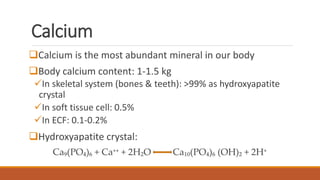 Major Electrolytes & Their Homeostasis Part-2 | PPT