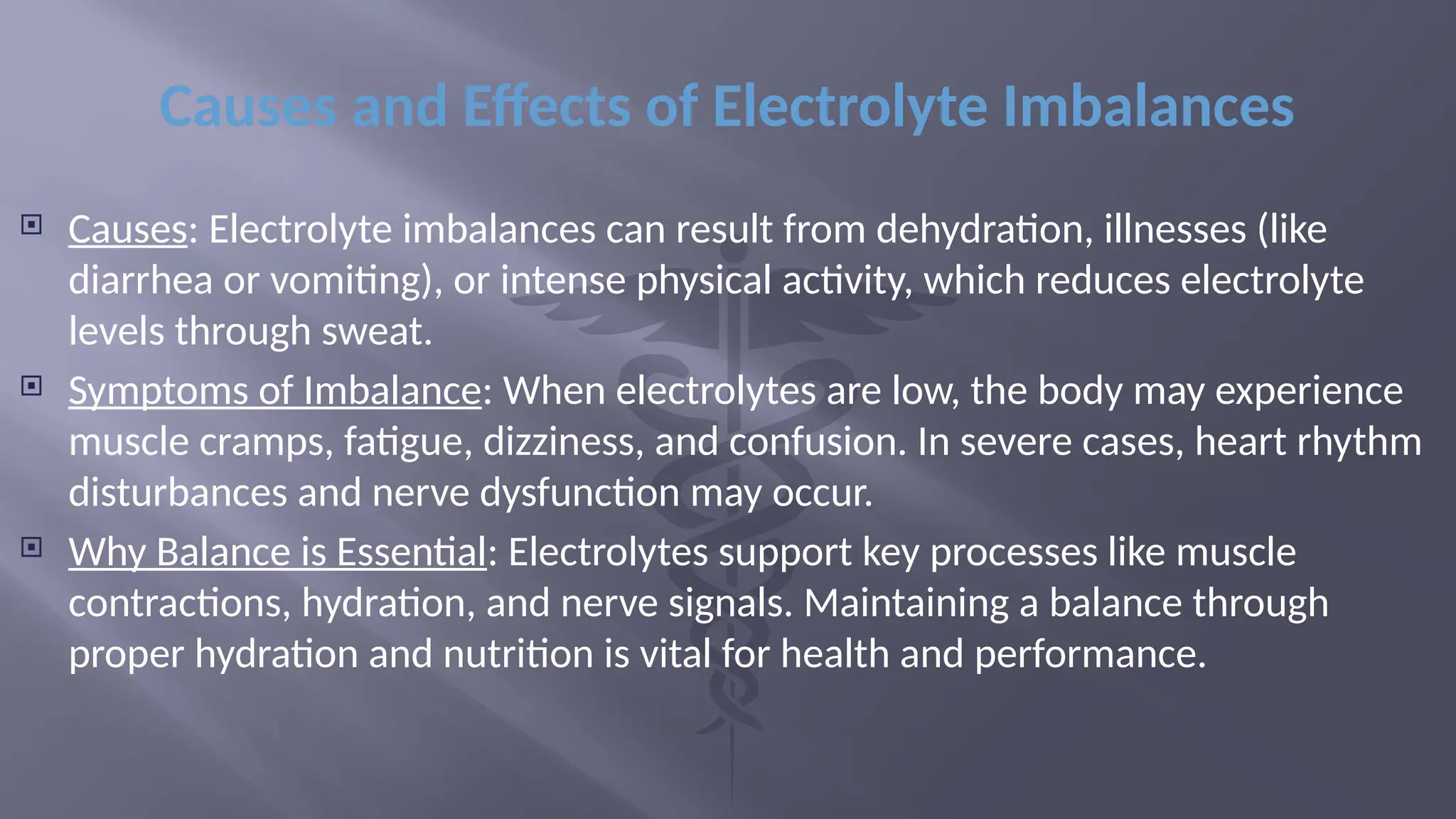 Essential aspects of Electrolytes in Body FluidsElectrolytes in Body ...
