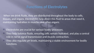 Essential aspects of Electrolytes in Body FluidsElectrolytes in Body ...