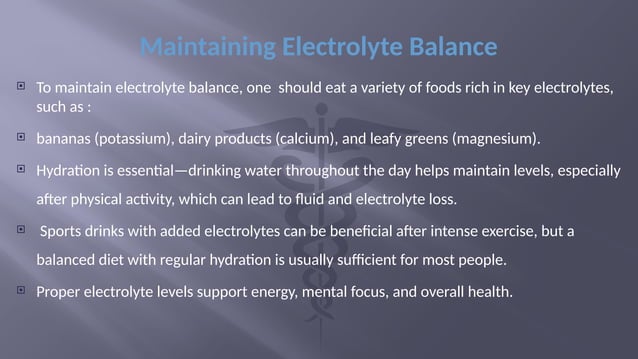 Essential aspects of Electrolytes in Body FluidsElectrolytes in Body ...