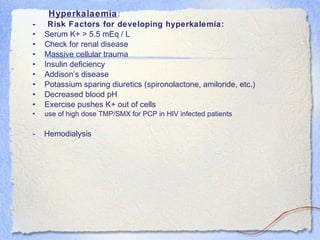Role of Pharmacist In Electrolytes Management | PPT