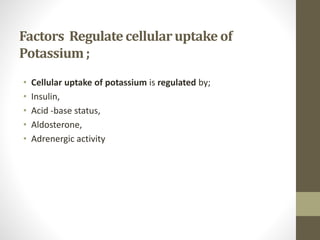Serum Electrolytes (potassium) | PPTX