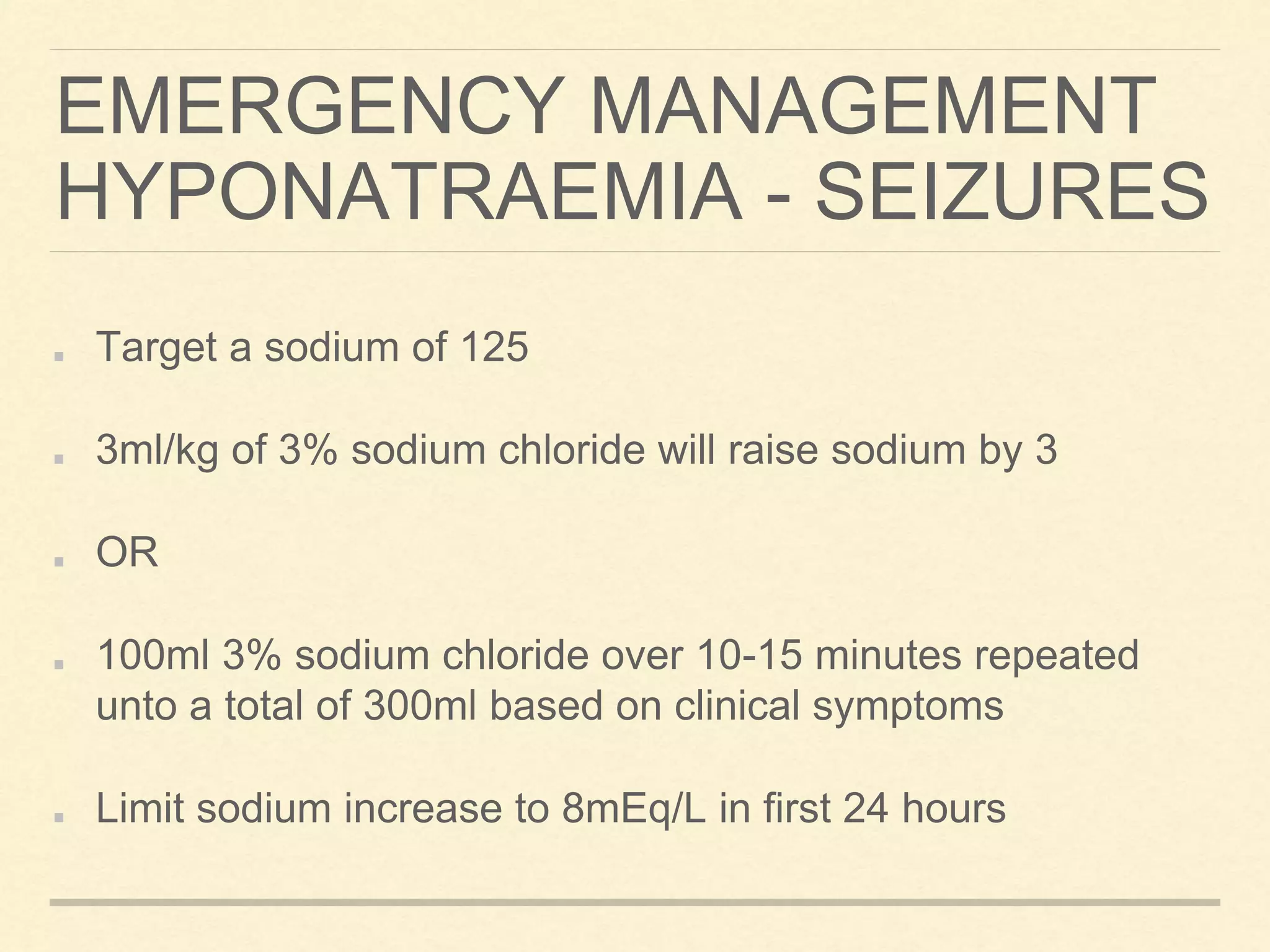 Common Electrolyte Abnormalities in Emergency Medicine | PPTX