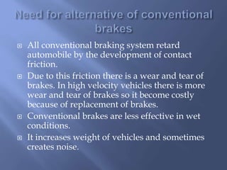 Electromagnetic braking system ppt | PPTX