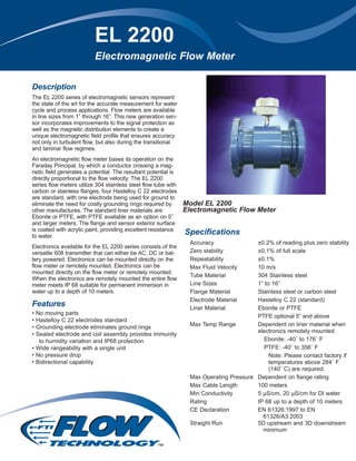 Electromagnetic Flow Meter for Process Measurement | PDF