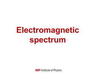 Electromagnetic spectrum short ppt for students | PPT | Physics | Science