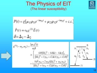 Electromagnetically induced transparency(eit) | PPTX