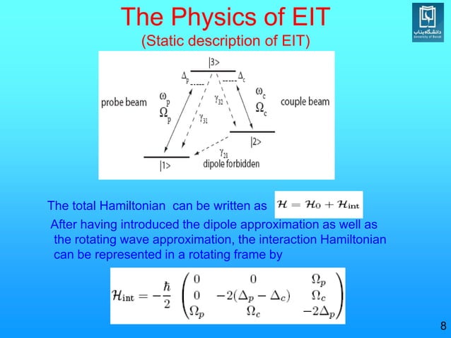 Electromagnetically induced transparency(eit) | PPTX | Physics | Science