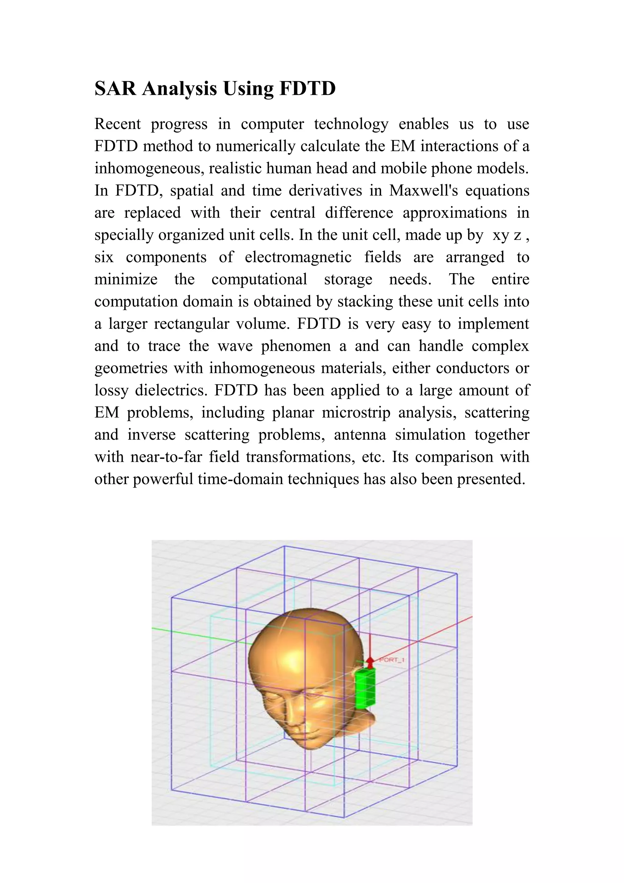 Electromagnetic analysis using FDTD method, Biological Effects Of EM Spectrum | PDF | Physics ...