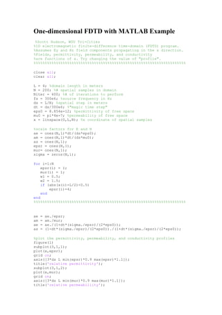 Electromagnetic analysis using FDTD method, Biological Effects Of EM ...
