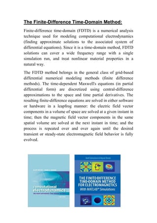 Electromagnetic analysis using FDTD method, Biological Effects Of EM Spectrum | PDF | Physics ...