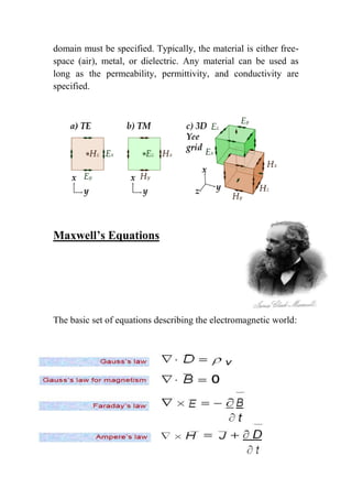 Electromagnetic analysis using FDTD method, Biological Effects Of EM ...