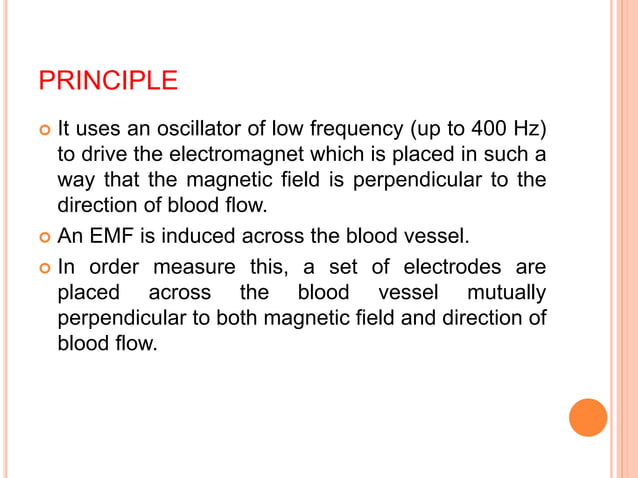Electromagnetic blood flow meter | PPT
