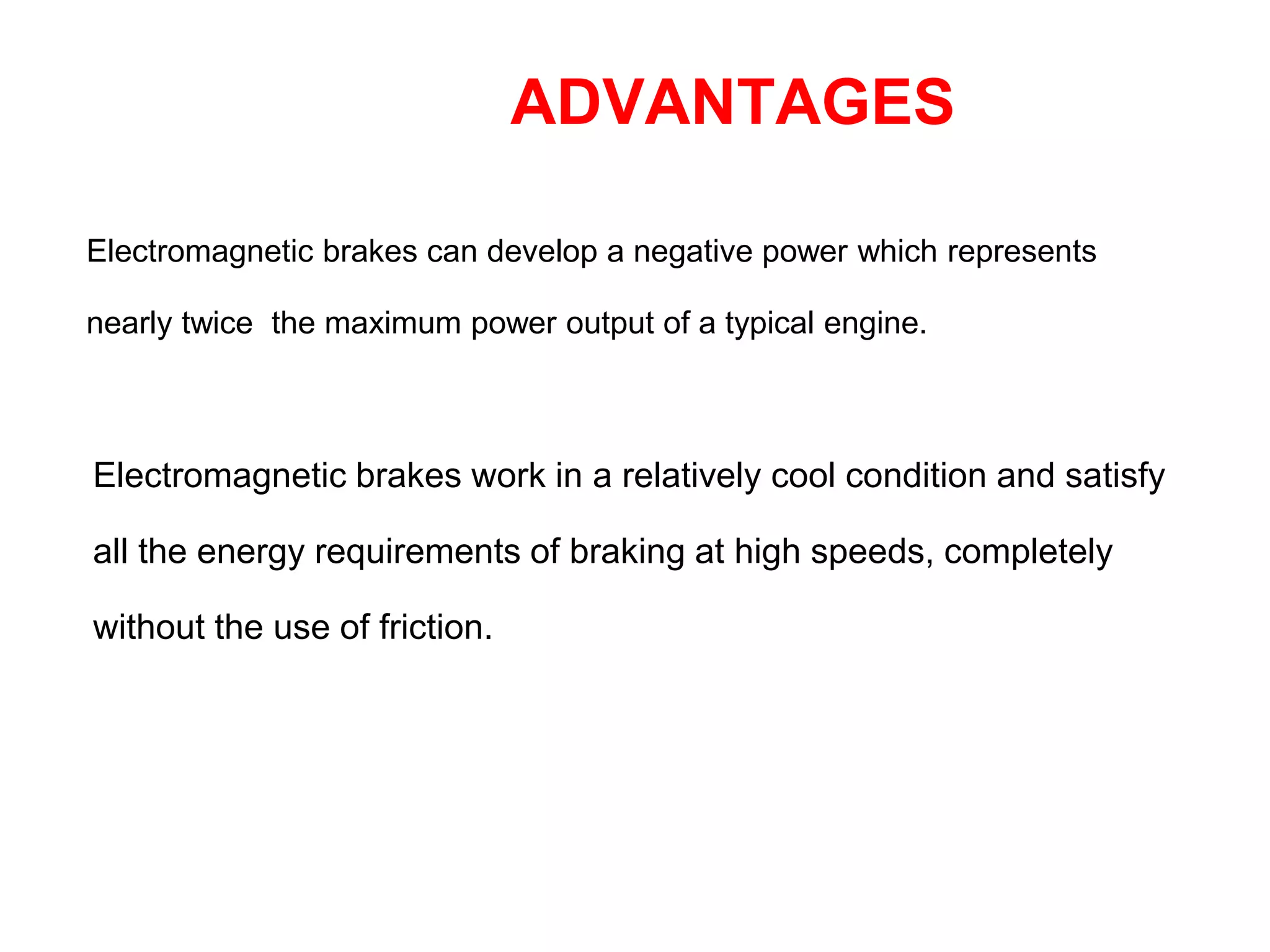 Electromagnetic braking system group 14 | PPTX