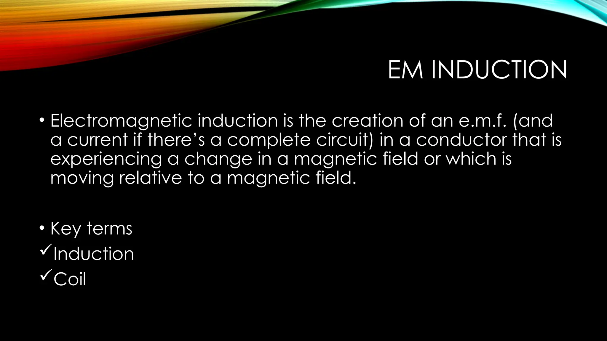 Electromagnetic effects PowerPoint Presentation | PPTX | Physics | Science