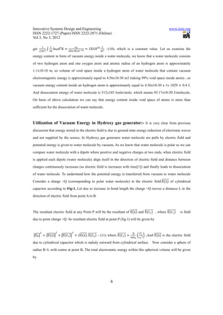 Electromagnetic energy of vacuum and its conversion by energy efficient hydroxy gas generators | PDF