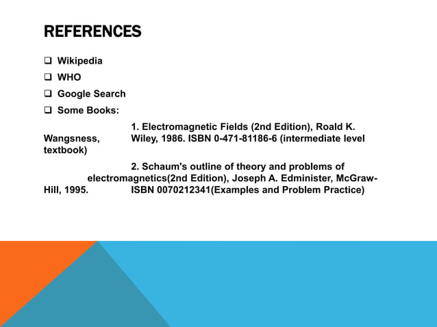 Electromagnetic field (emf) | PPTX