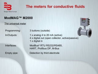 Electromagnetic Flow Meters Overview (Badger Meter) | PPT