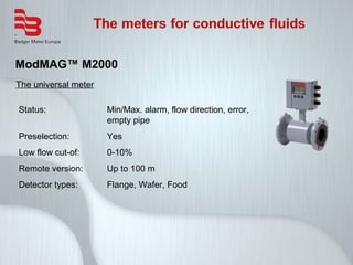 Electromagnetic Flow Meters Overview (Badger Meter) | PPT