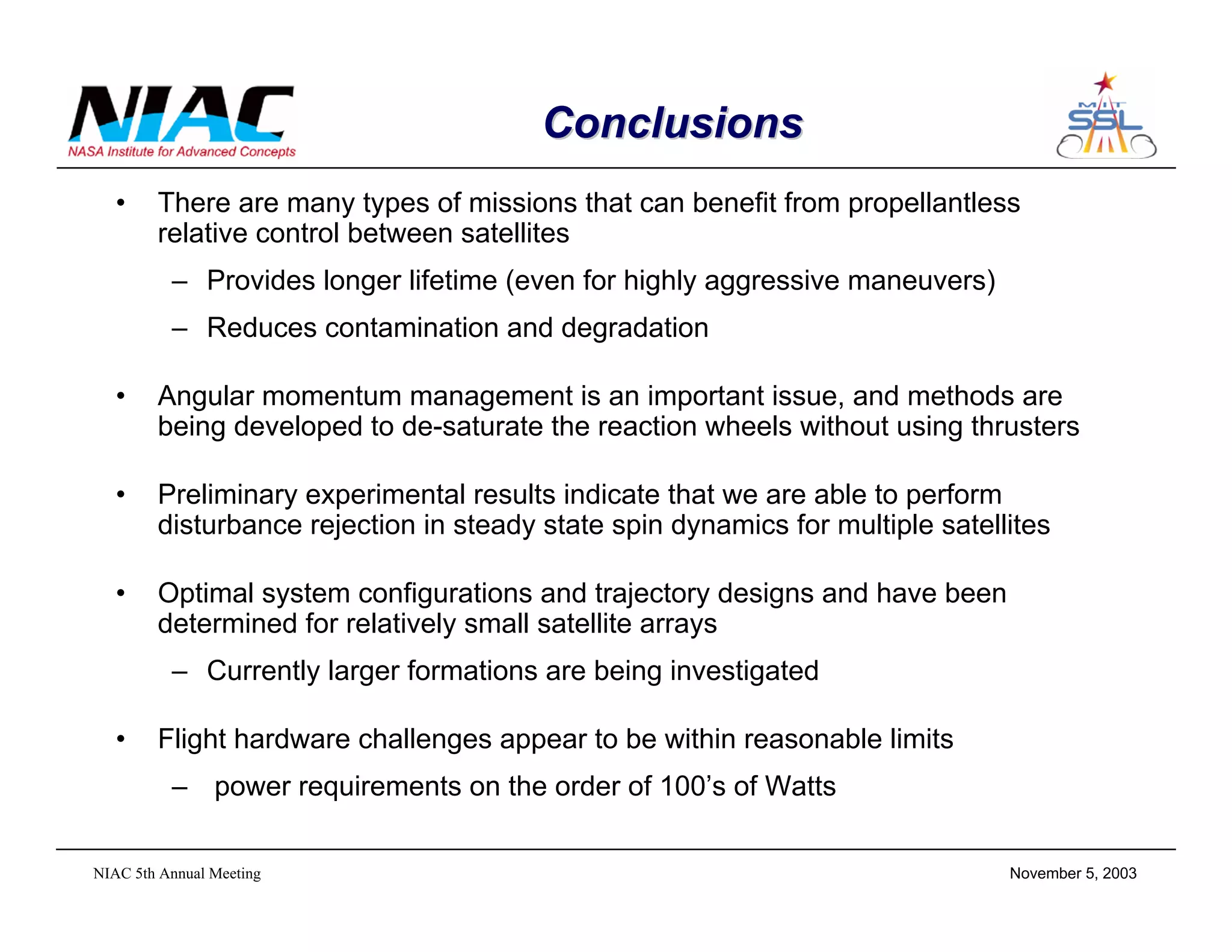 Electromagnetic formationflight | PPT | Free Download