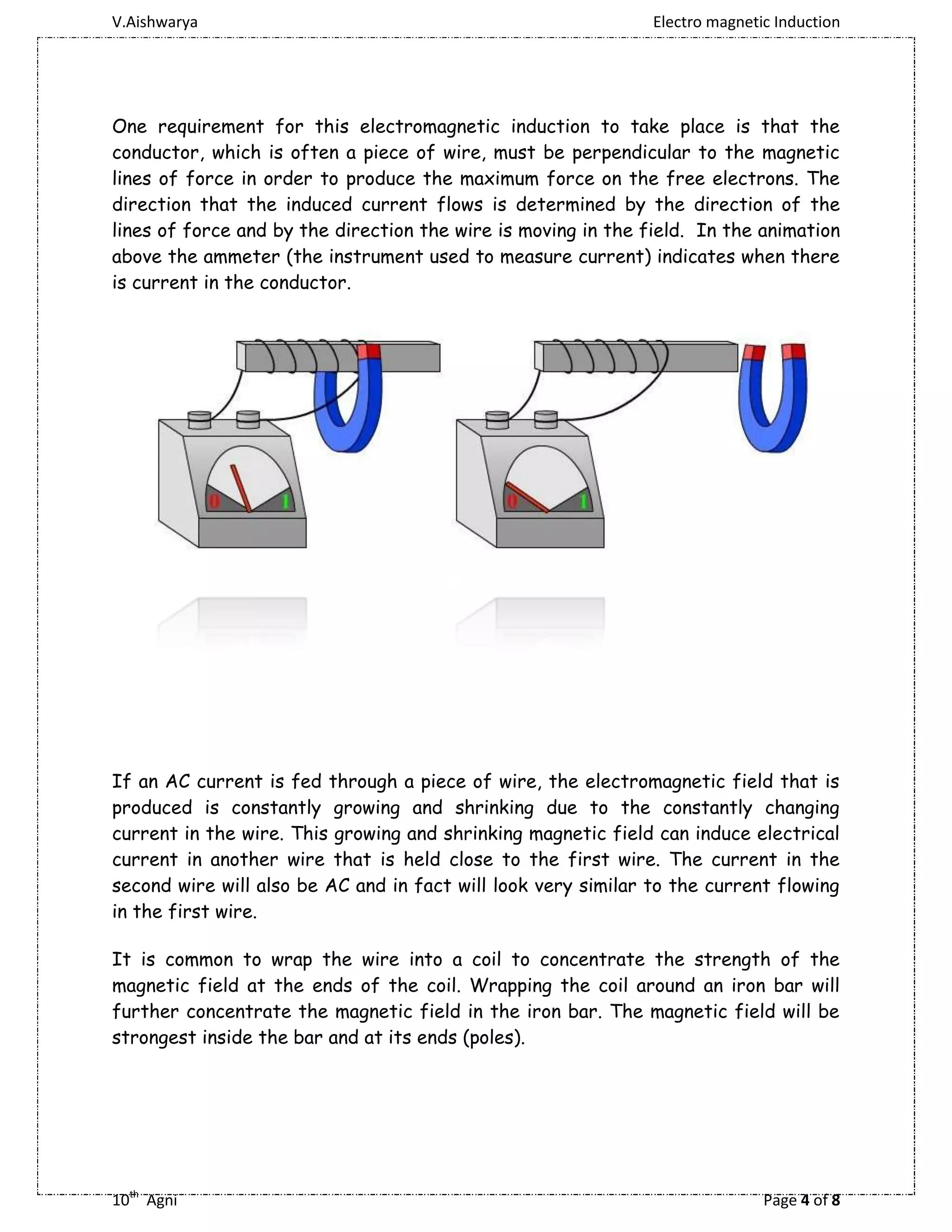 Electro magnetic induction | DOCX