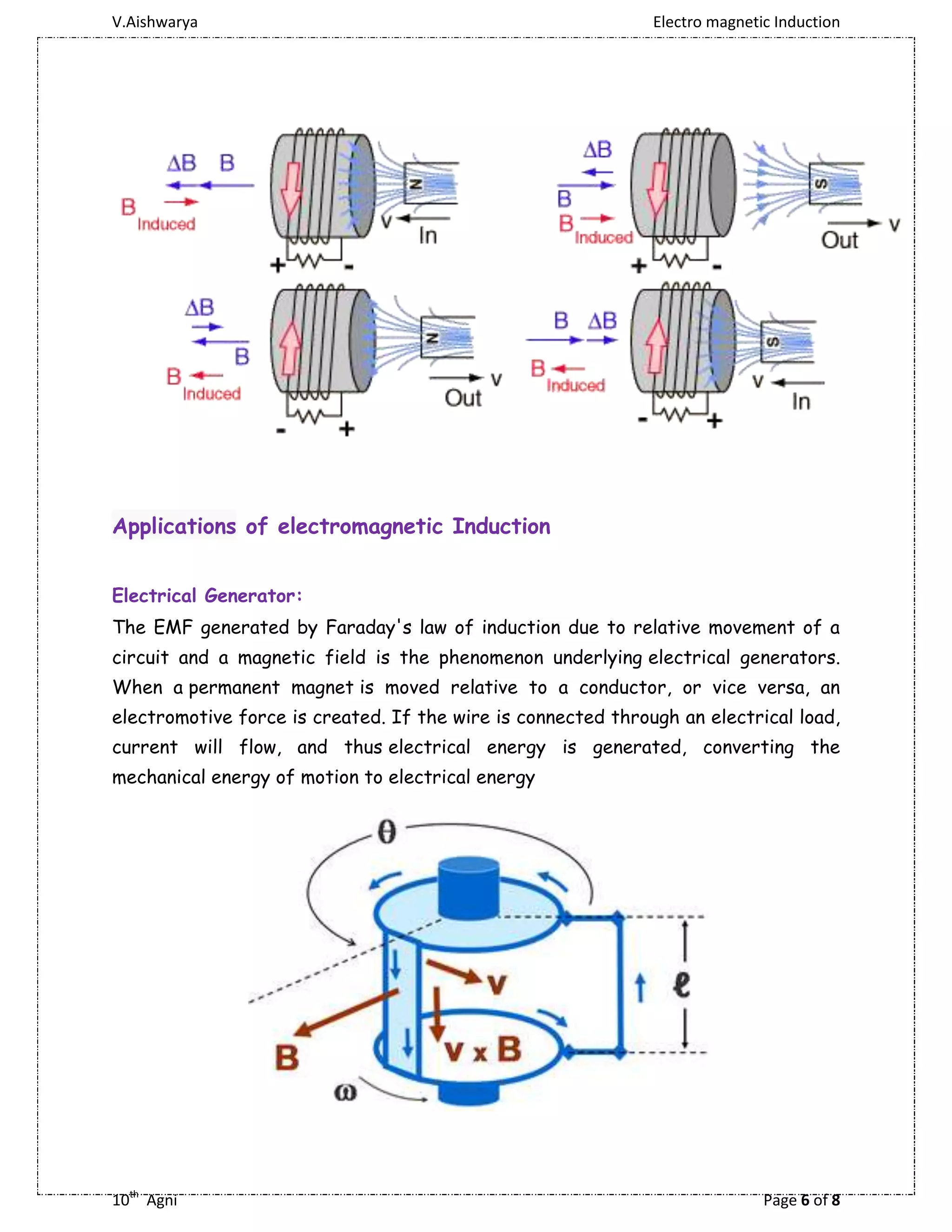 Electro magnetic induction | DOCX