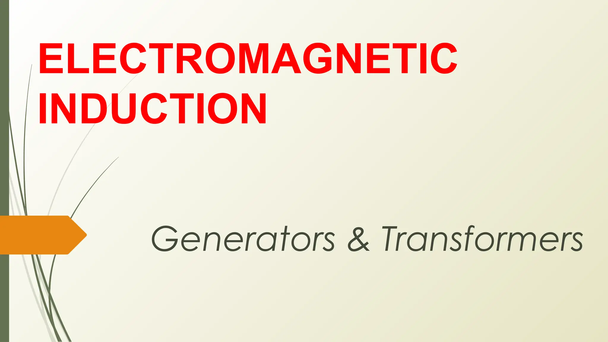 Electromagnetic Induction Full Pptx Igcse Pptx