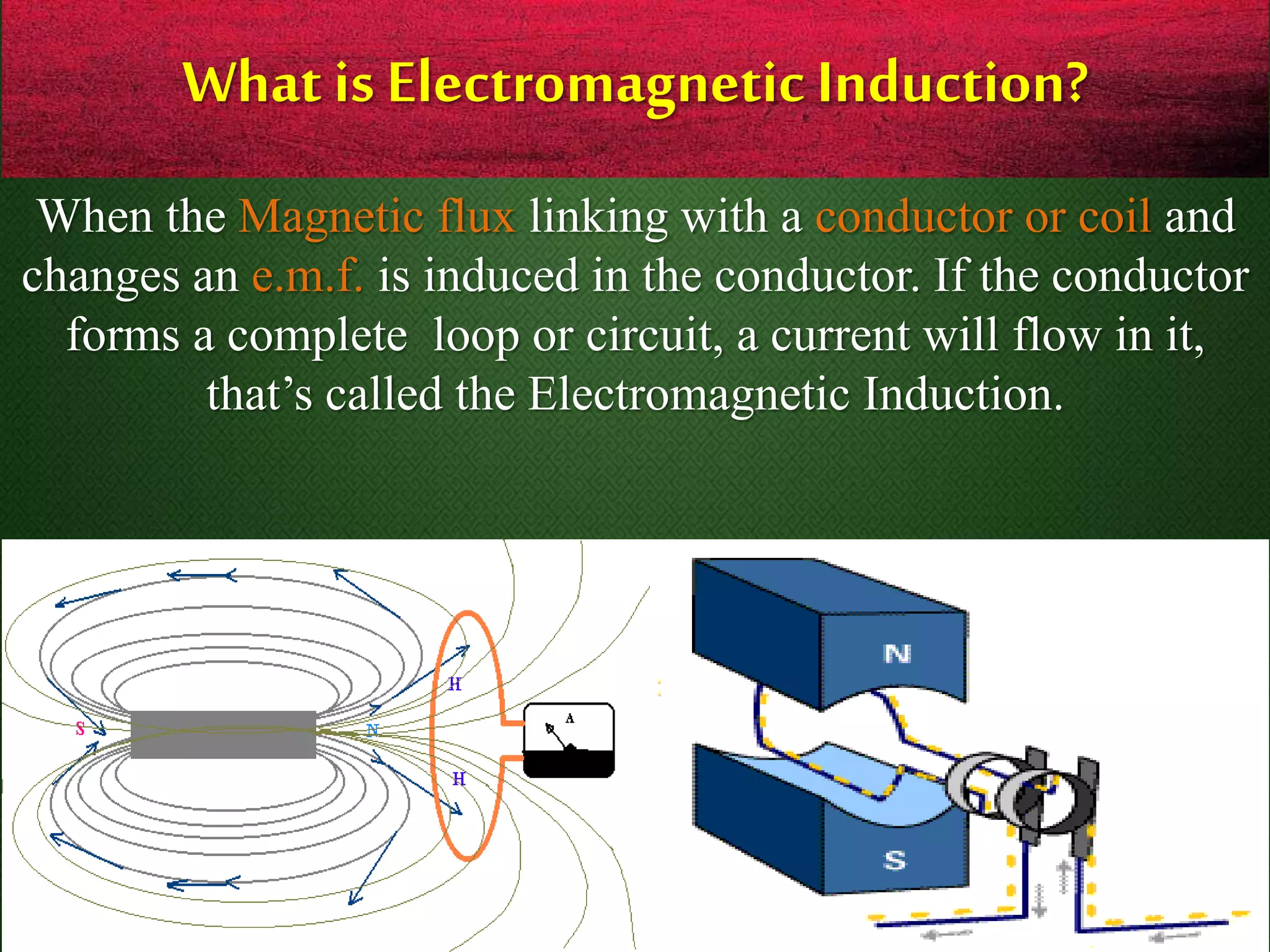 Electromagnetic induction & useful applications | PPTX