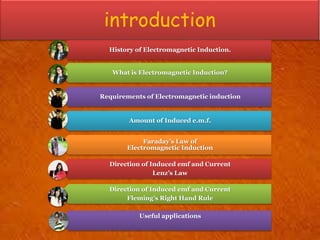 Electromagnetic induction & useful applications | PPTX