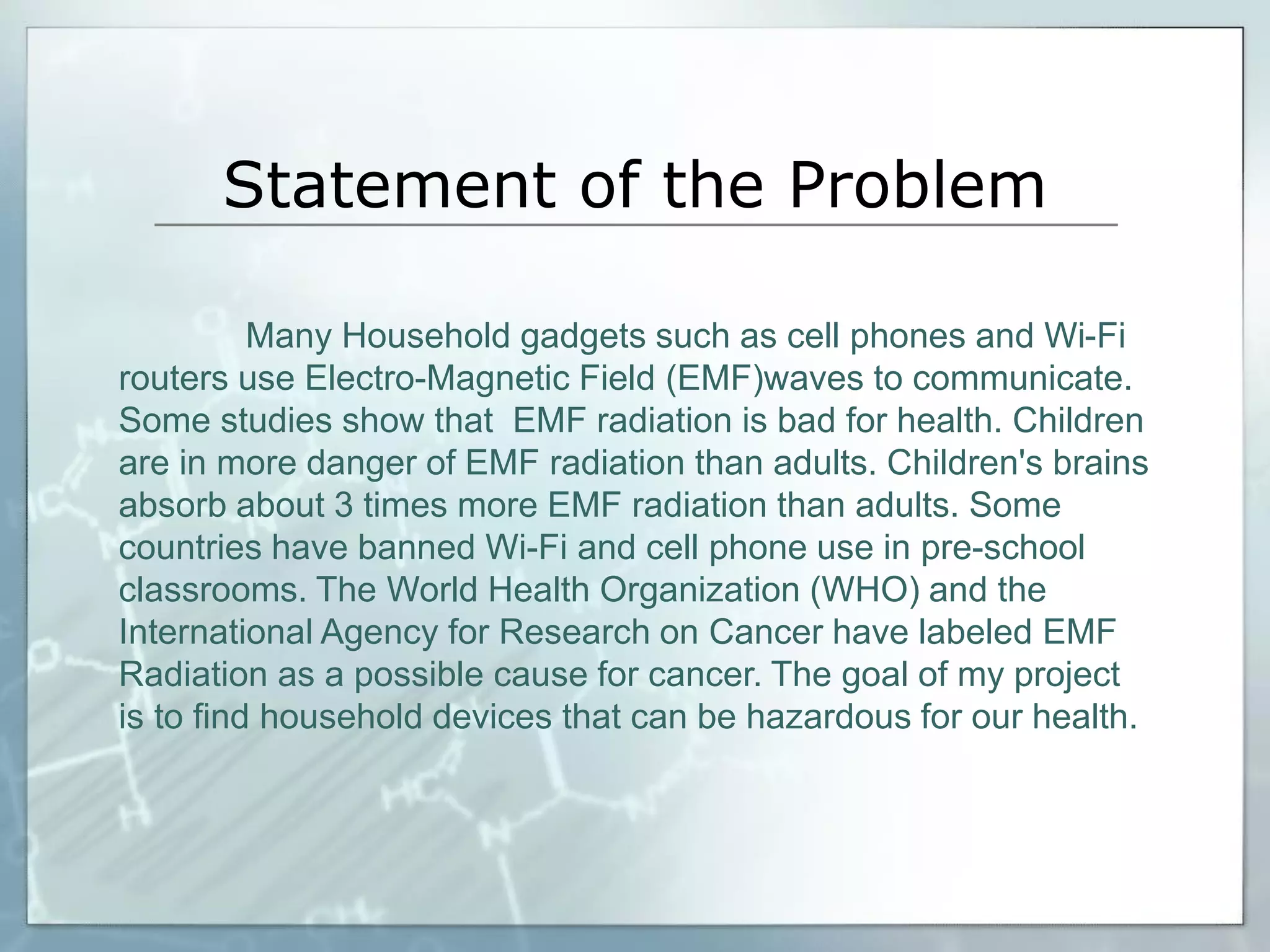 Electromagnetic pollution in every day’s Life | PDF