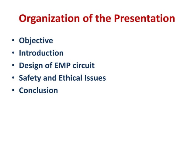 Electromagnetic pulse generator(emp bomb) | PPTX