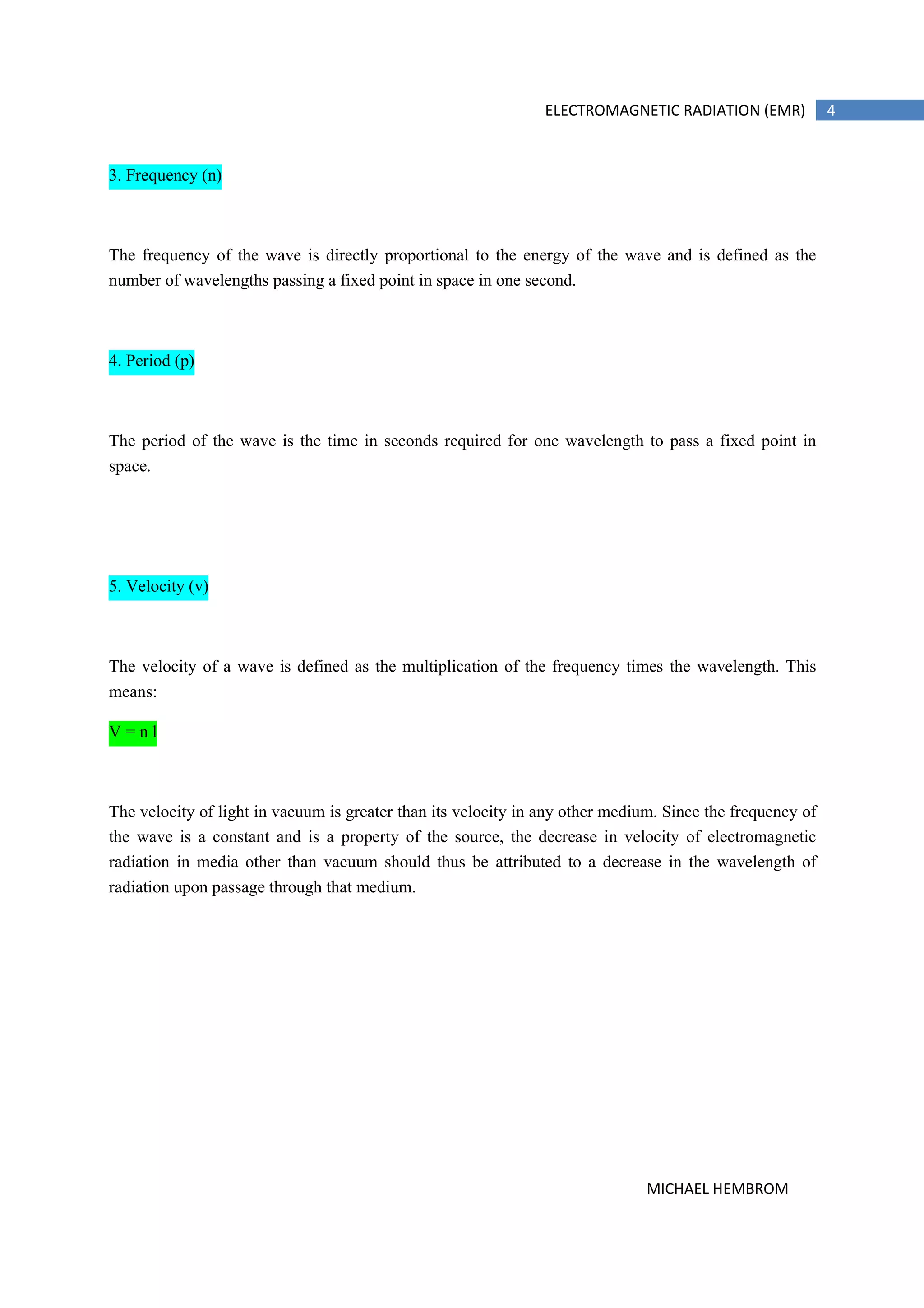 Electromagnetic radiation | PDF