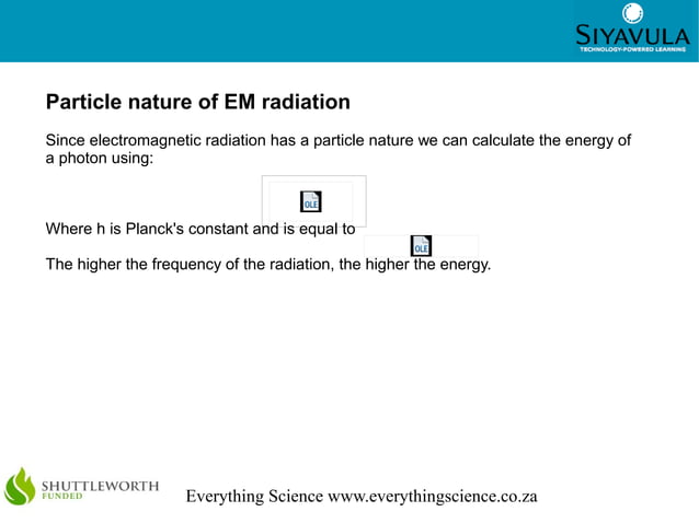 Electromagnetic radiation grade 10 physical sciences | ODP