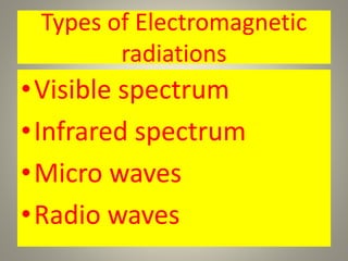 Electromagnetic radiations 1 | PPT