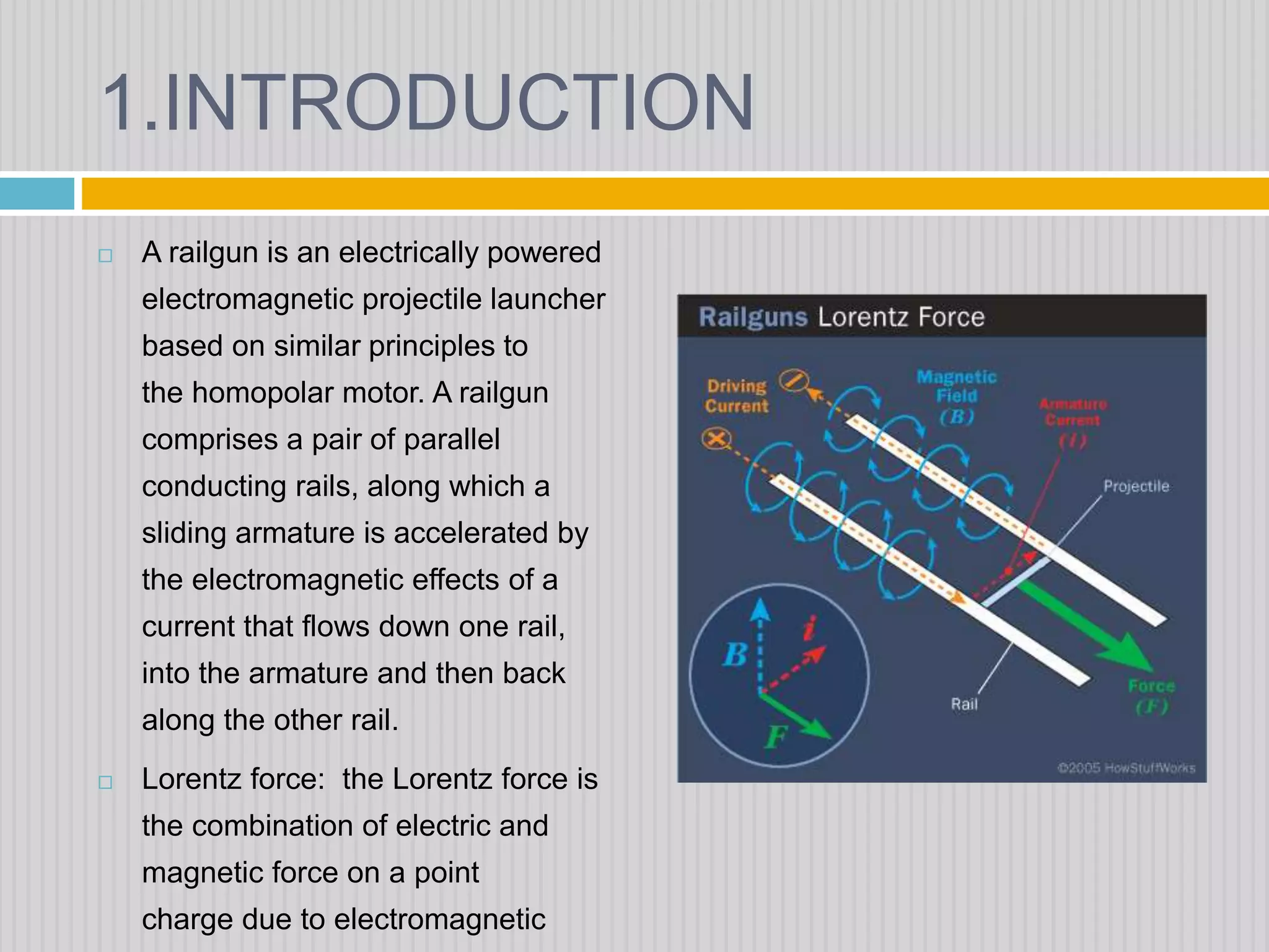 Electromagnetic railgun (emrg) | PPTX