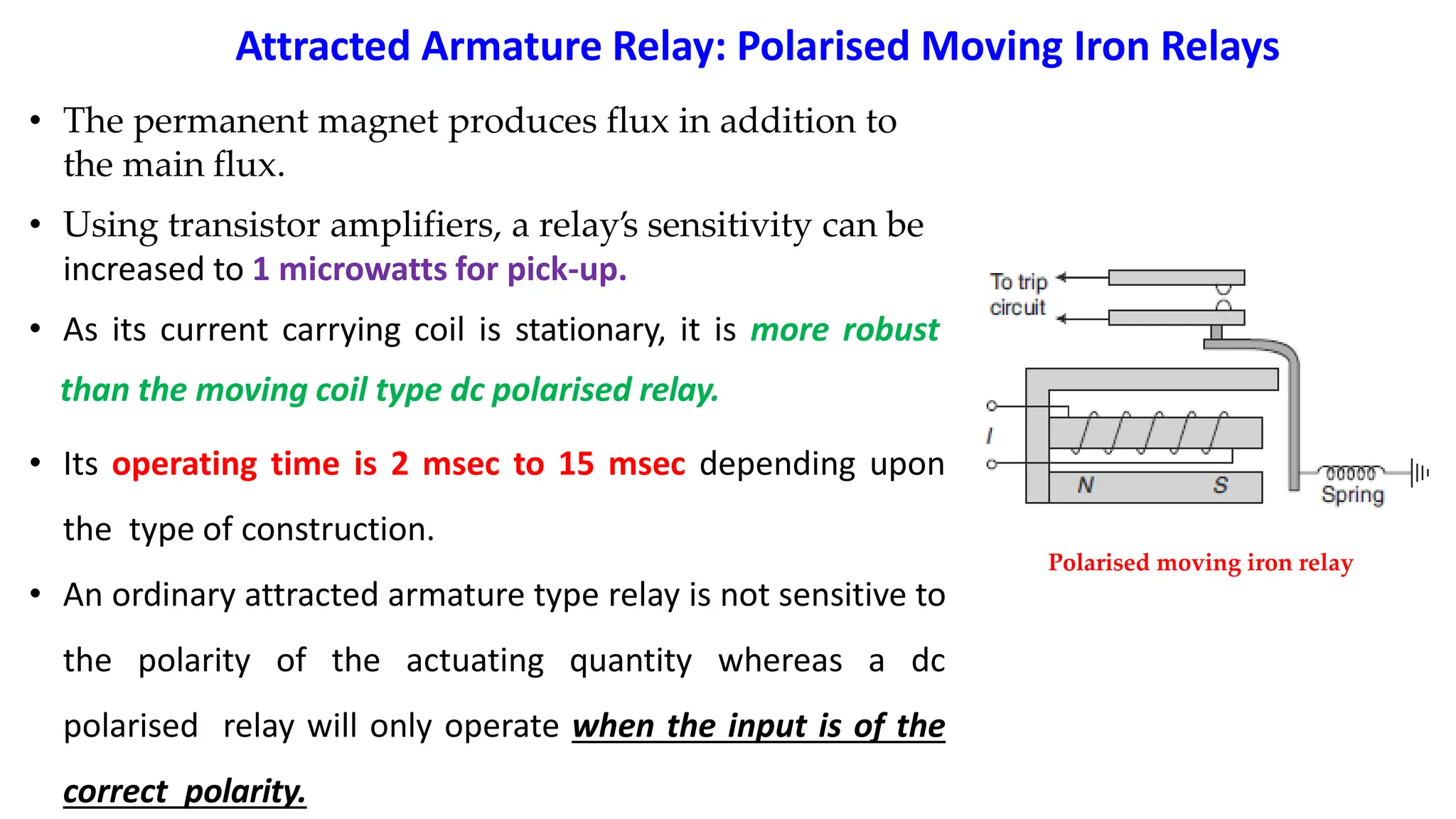 Electromagnetic relays used for power system .pptx | Physics | Science