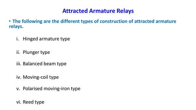 Electromagnetic relays used for power system .pptx | Physics | Science
