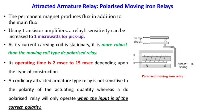 Electromagnetic relays used for power system .pptx | Physics | Science