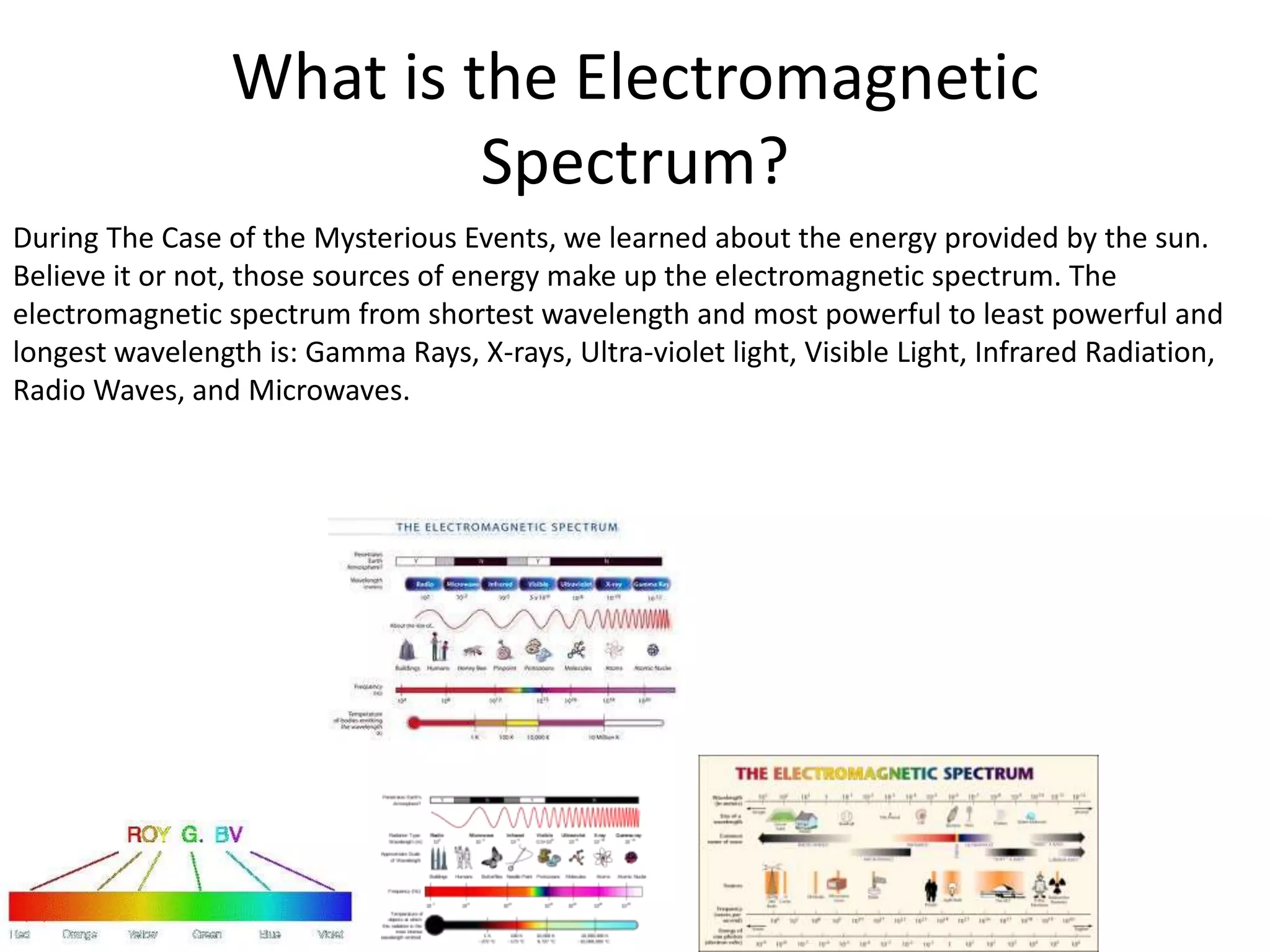 Electromagnetic spectrum | PPTX