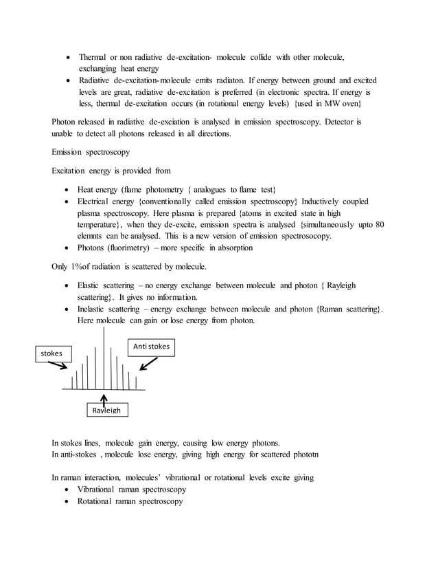 Electromagnetic spectrum, interaction with matter | DOCX