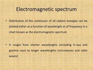 ELECTROMAGNETIC SPECTRUM.pptx | Physics | Science
