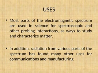 Electromagnetic Spectrum for grade 10 students education.ppt