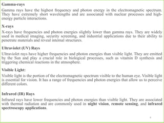 Electromagnetic spectrum: absorption, emissions spectrum | PPTX