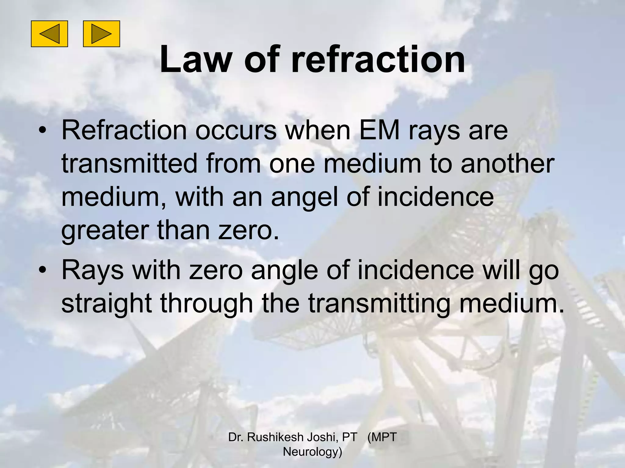 Electromagnetic spectrum & laws of radiation and its application in ...
