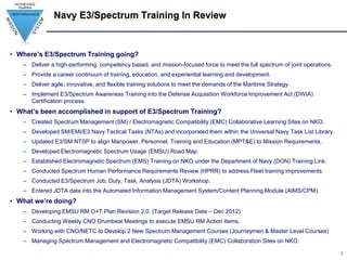 Managing Electromagnetic Spectrum Training | PPT