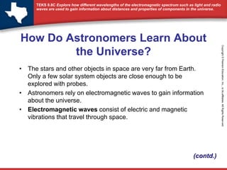 Electromagnetic spectrum universe slides | PPT