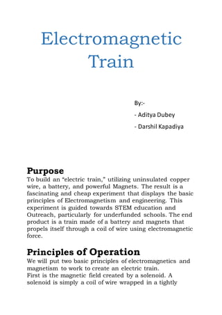 Electromagnetic train | DOCX