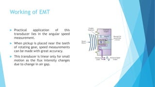 Electromagnetic Transducers (EMT) | PPTX